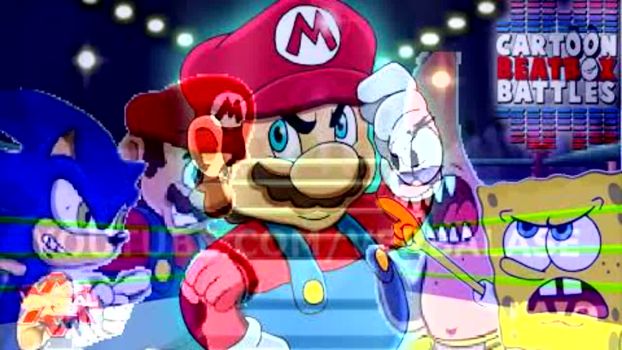 Sonic Ravedj Mario Vs Spongebob And Patrick Cartoon Beatbox Mashup RaveDJ